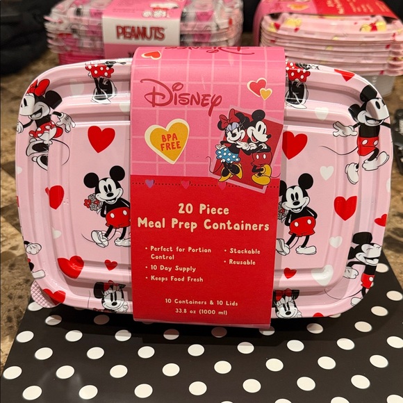 Disney | Party Supplies | Disney Pink Mickey And Minnie Meal Prep ...